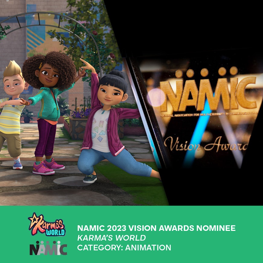 Karma’s World Nominated for 2023 NAMIC Vision Awards! - Brown Bag Labs