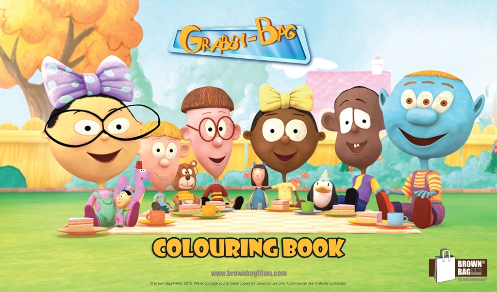 Watch and Play! Download Your Own Grabby Bag Colouring Book! - Brown ...