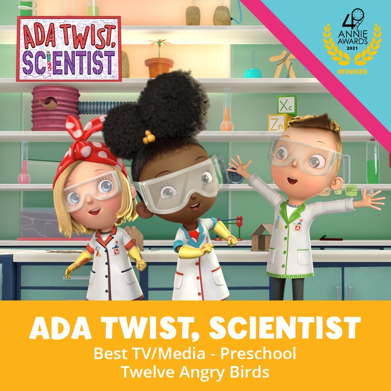 Ada Twist, Scientist WINS Annie Award! - Brown Bag Labs