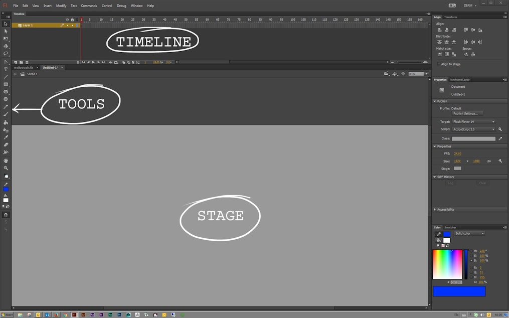Flash Animation Tutorial #Part1 - Brown Bag Labs